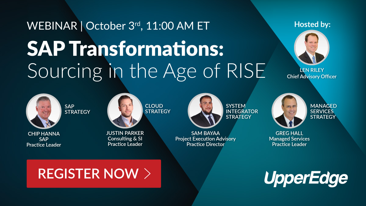 SAP Transformations: Sourcing in the Age of RISE - UpperEdge